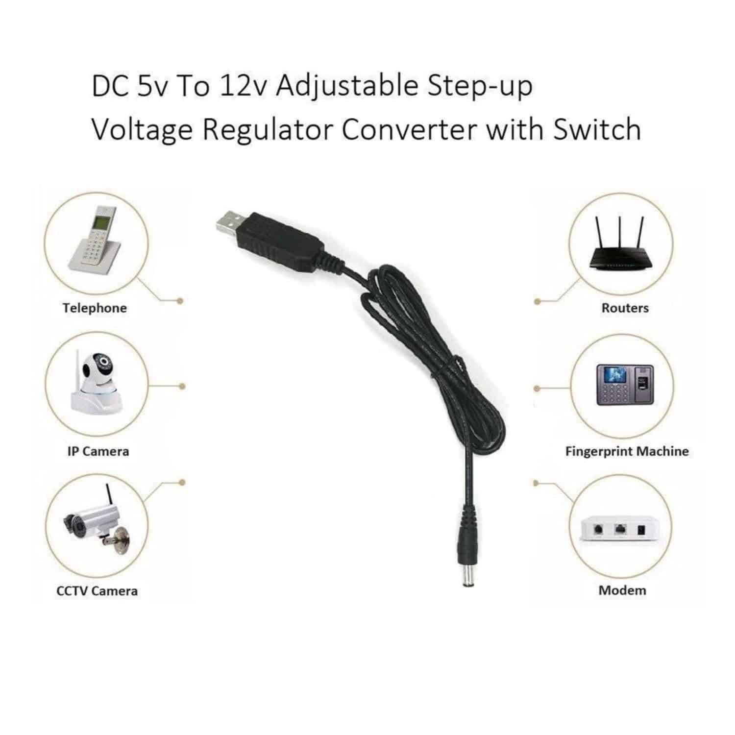 USB to DC Cable 12V to 5V - Power Up Your Router or Modem | SHOPEE MALL ...