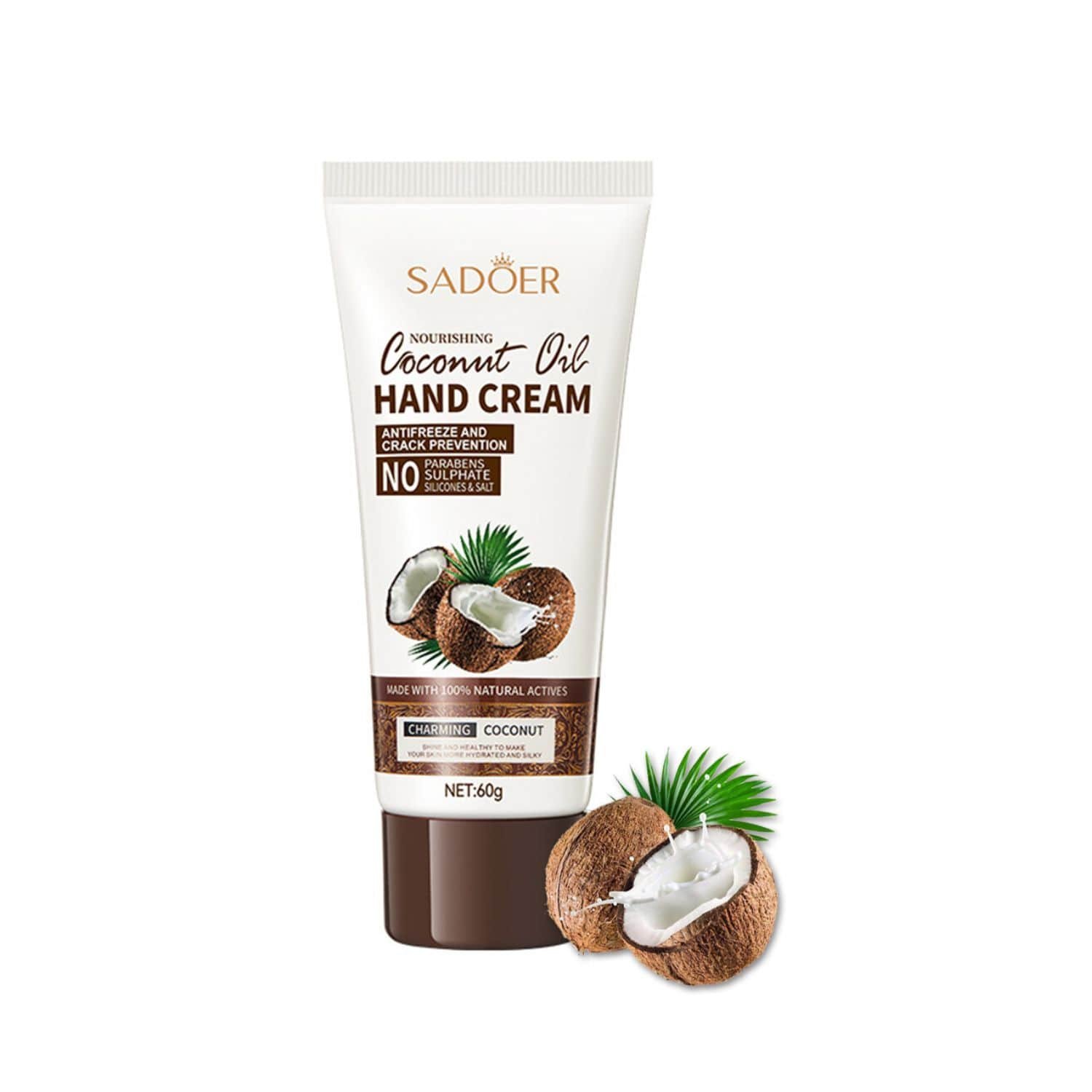 Nourishing Coconut Oil Hand Cream - Moisturizing & Protective - 60g ...